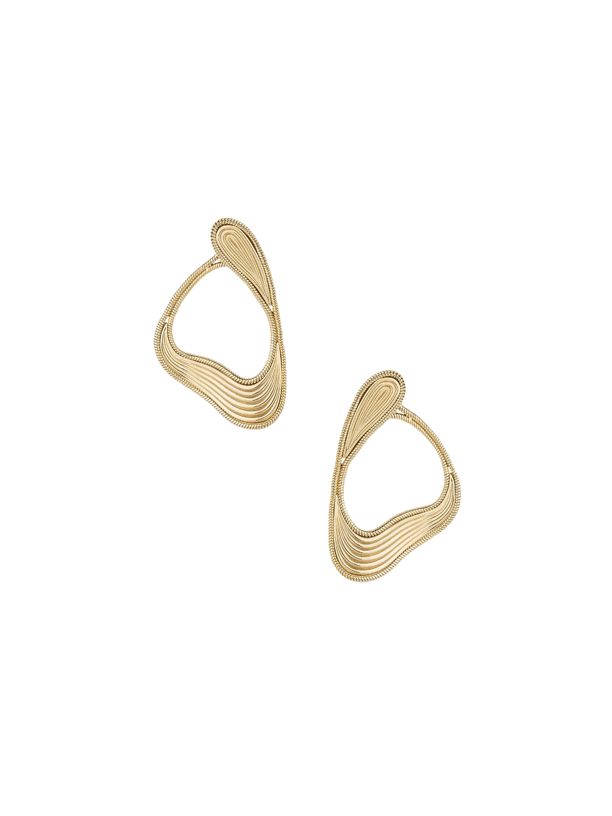 Stream Lines Loop Earrings | Aubade Jewelry